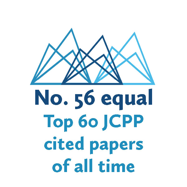 Most Cited JCPP Articles #56 of 60 - ACAMH